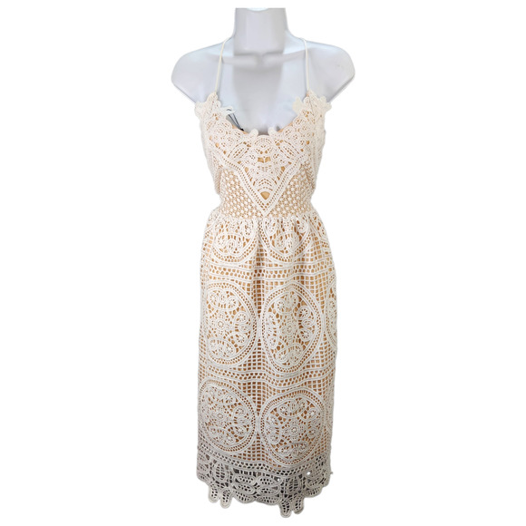 Chicwish | Dresses | Chic Wish Dress Womens Xsmall White Boho Hippie ...